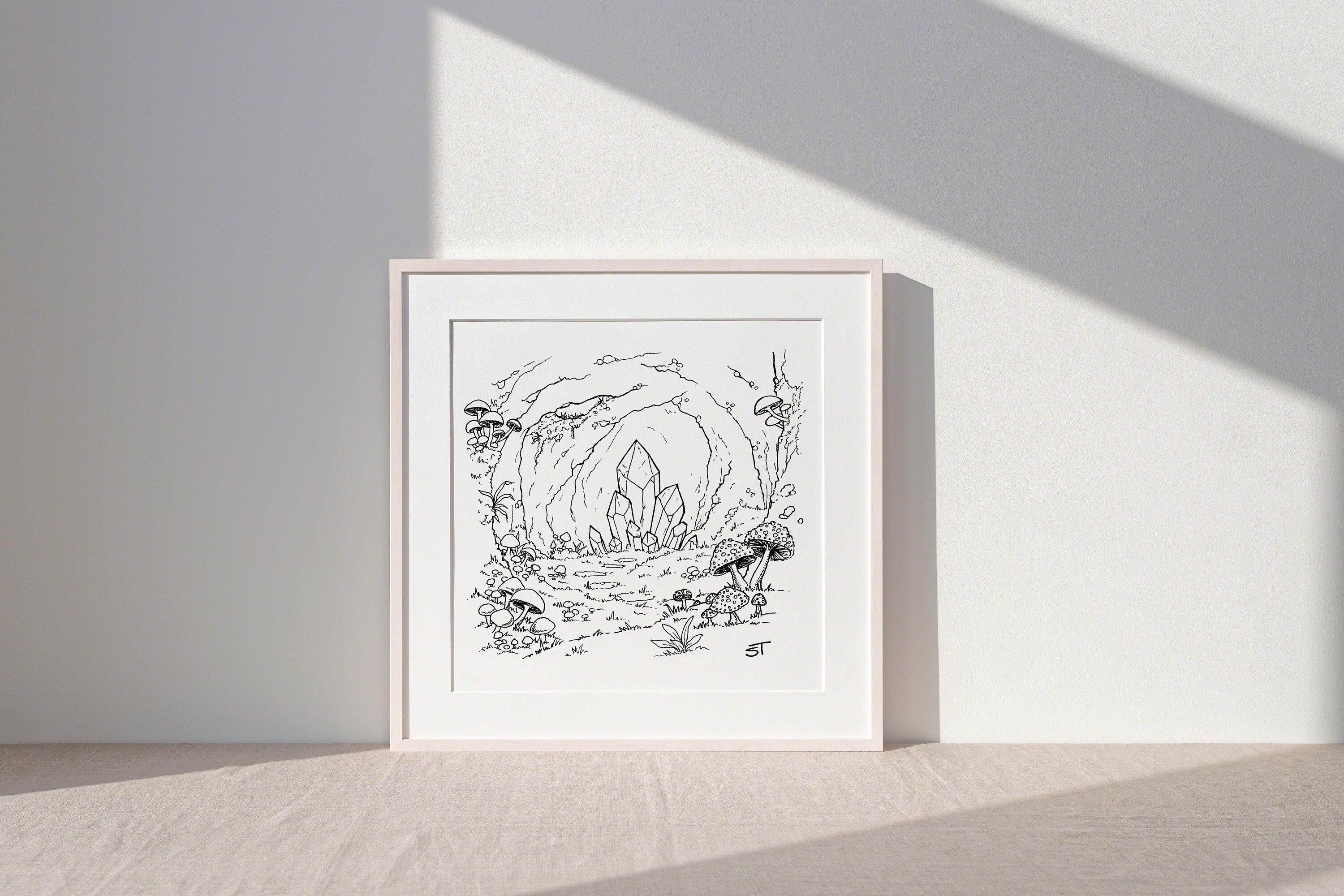 Crystal Cave Art Print - Non Archival Fine Art Print - Wall Art - Colo ...